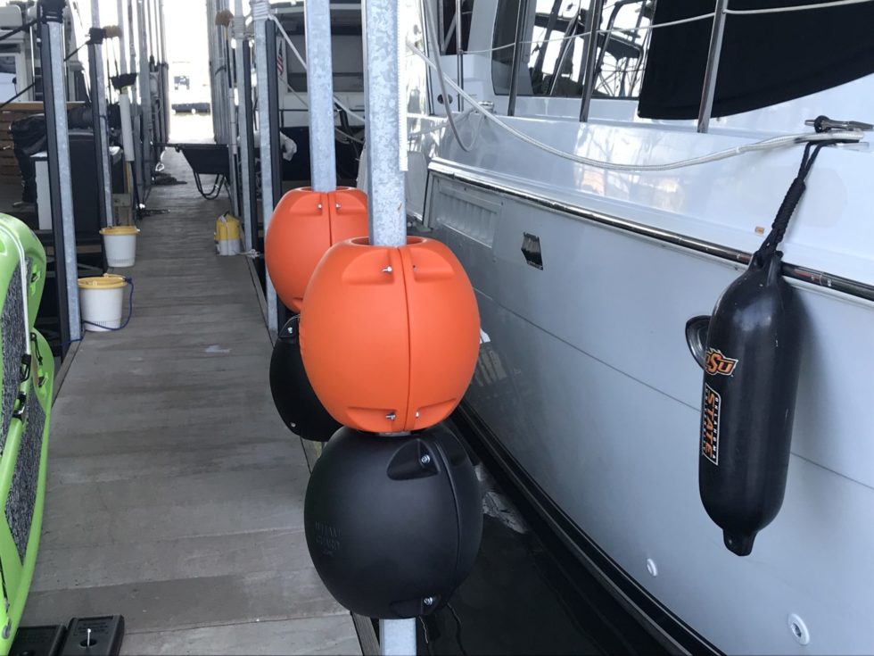 Vertical Dock Post Bumper | Rotating Dock Bumper - WhamGuard