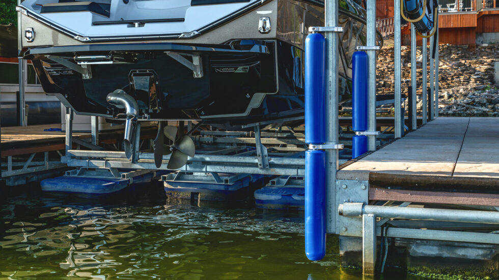 Vertical Boat Dock Bumper | Boat Dock Rollers | Pontoon boat lift